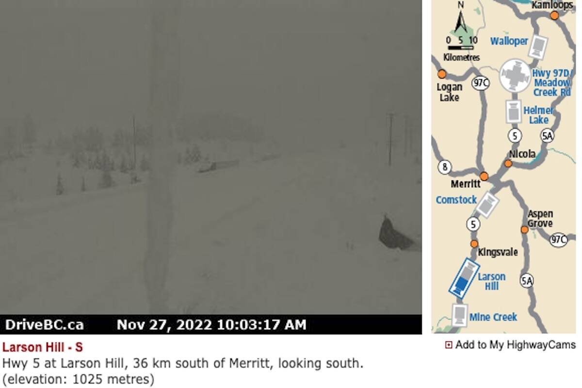 Update: Highway 5 re-opens after being closed most of the day | 100 ...